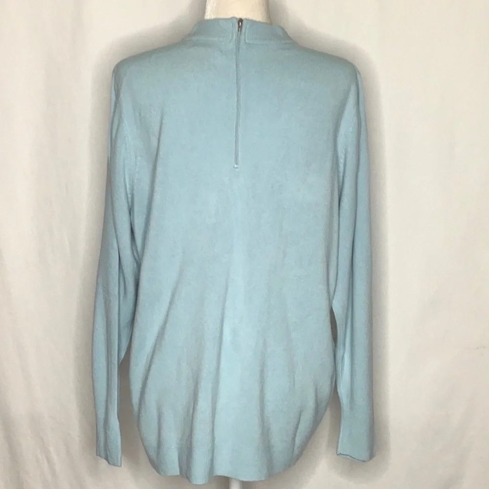 Soho Woman | Sweaters | Soho Woman Soft Blue Crewneck Sweater Size X ...